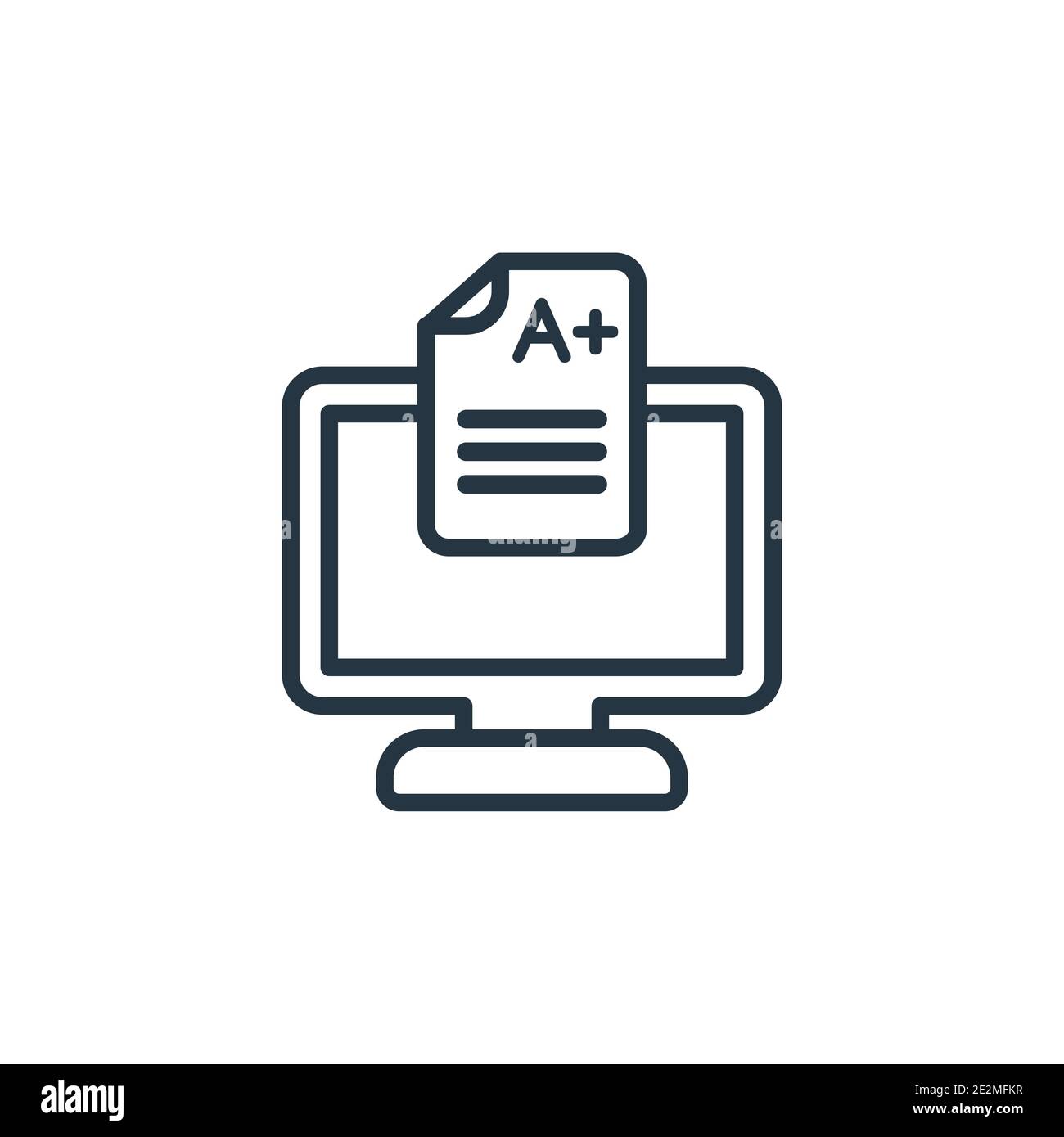 Homework outline vector icon. Thin line black homework icon, flat ...