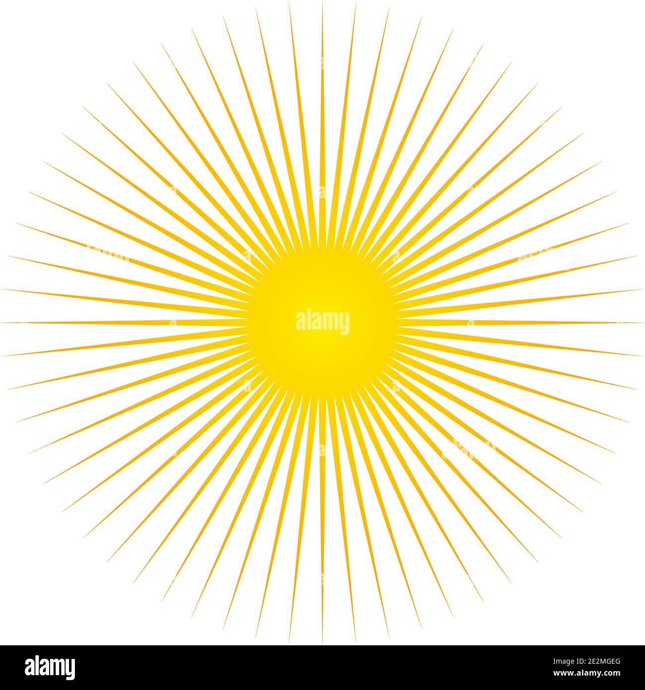 Sun. Sun rays icon. Vector illustration. White background Stock Vector ...