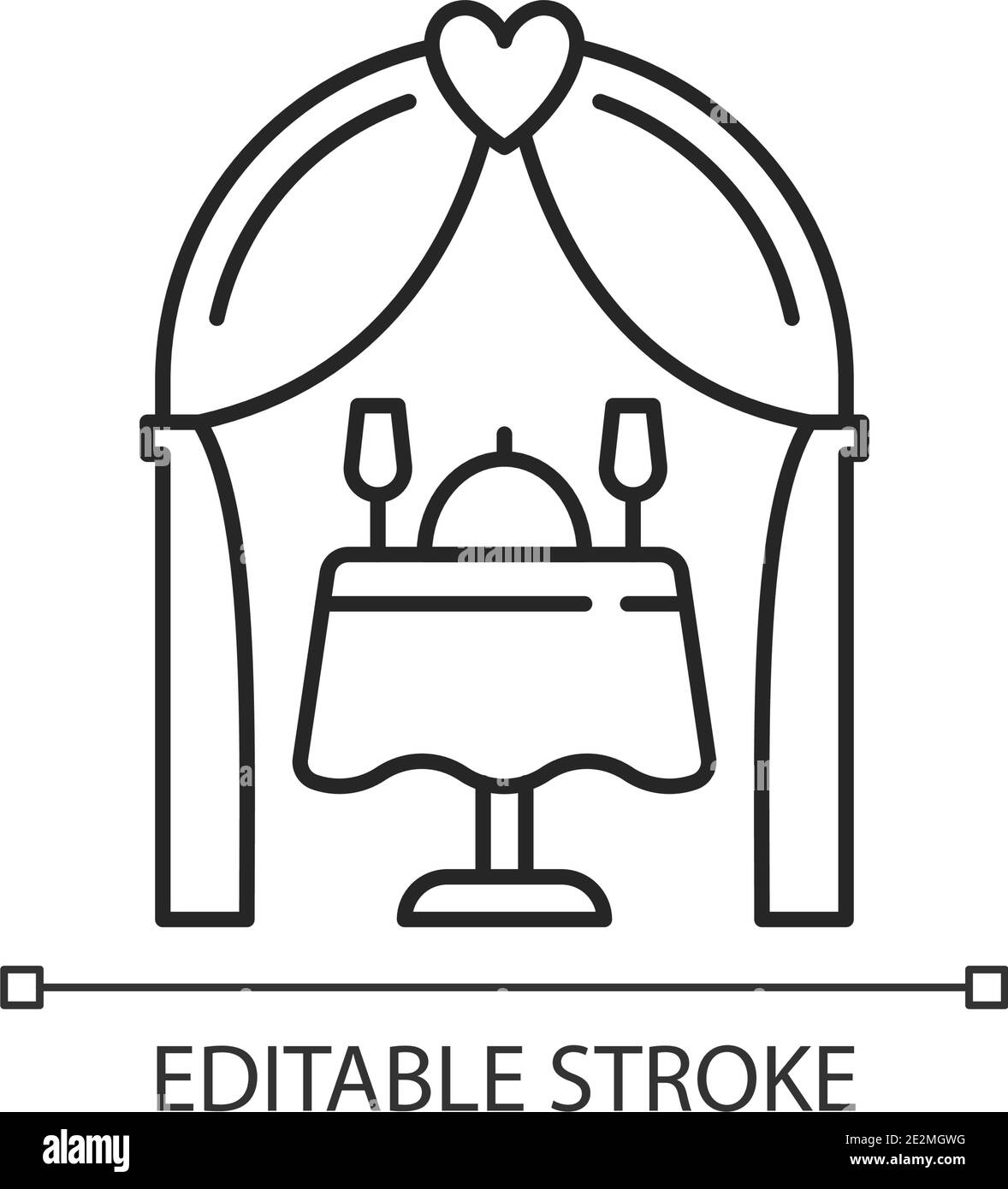 Wedding reception linear icon Stock Vector Image & Art - Alamy