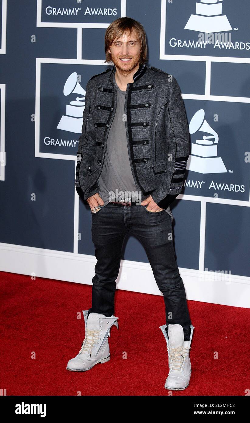 David Guetta at the 52nd Annual Grammy Awards, held at the Staples ...