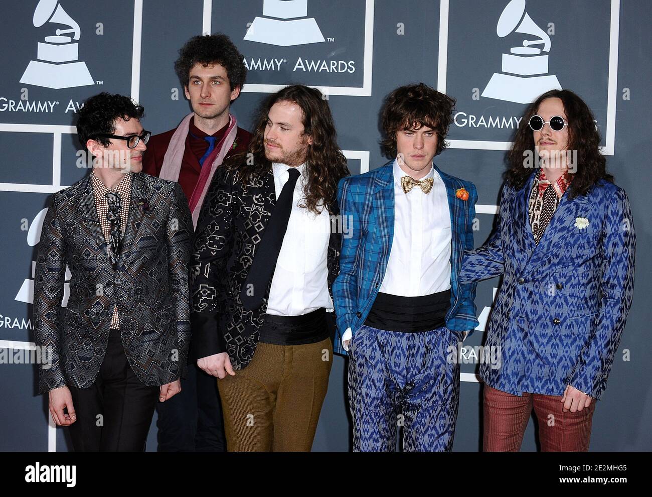 MGMT at the 52nd Annual Grammy Awards, held at the Staples Center in ...