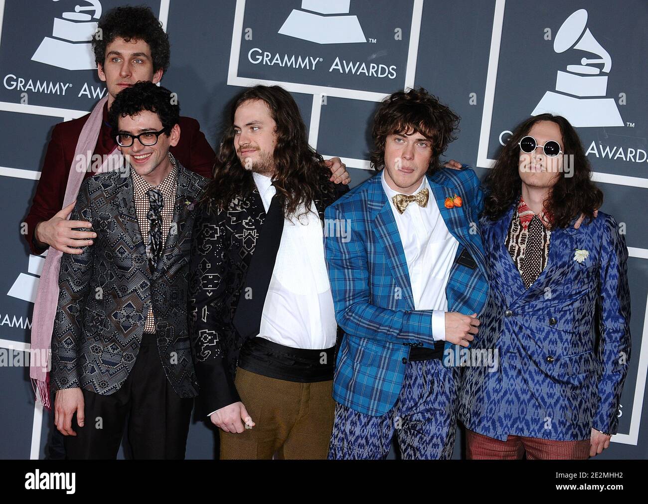 MGMT at the 52nd Annual Grammy Awards, held at the Staples Center in ...