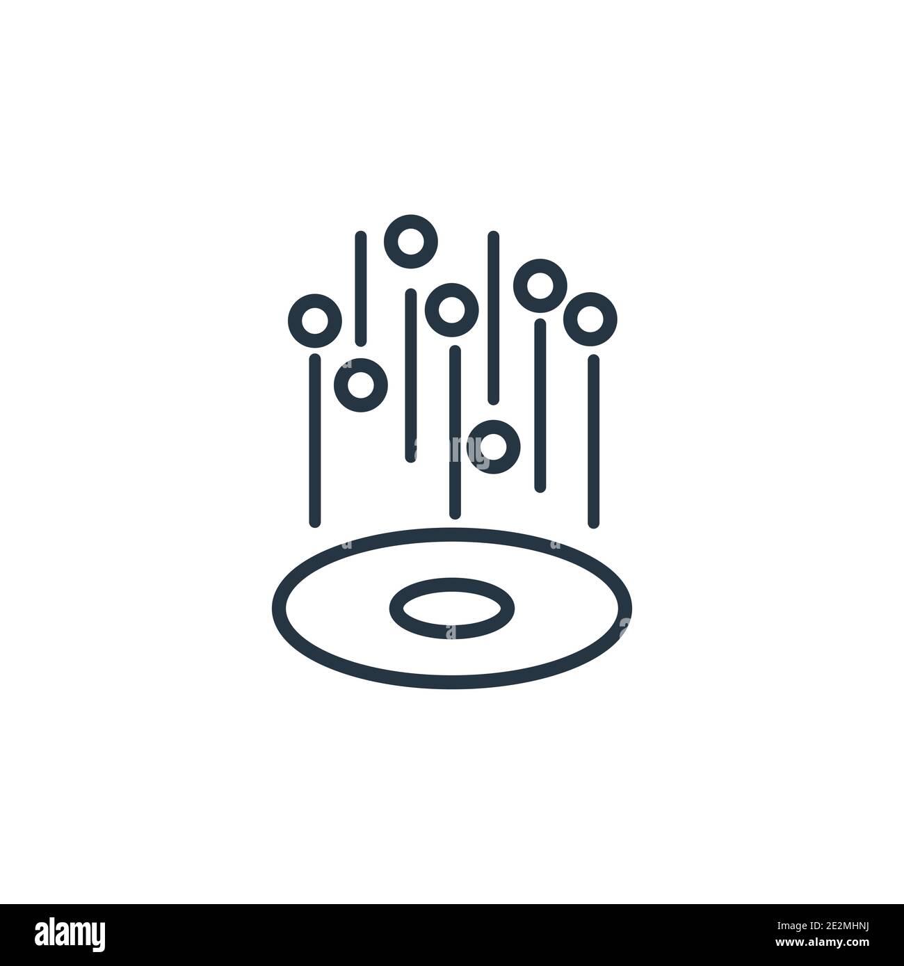 Teleportation outline vector icon. Thin line black teleportation icon, flat vector simple ...