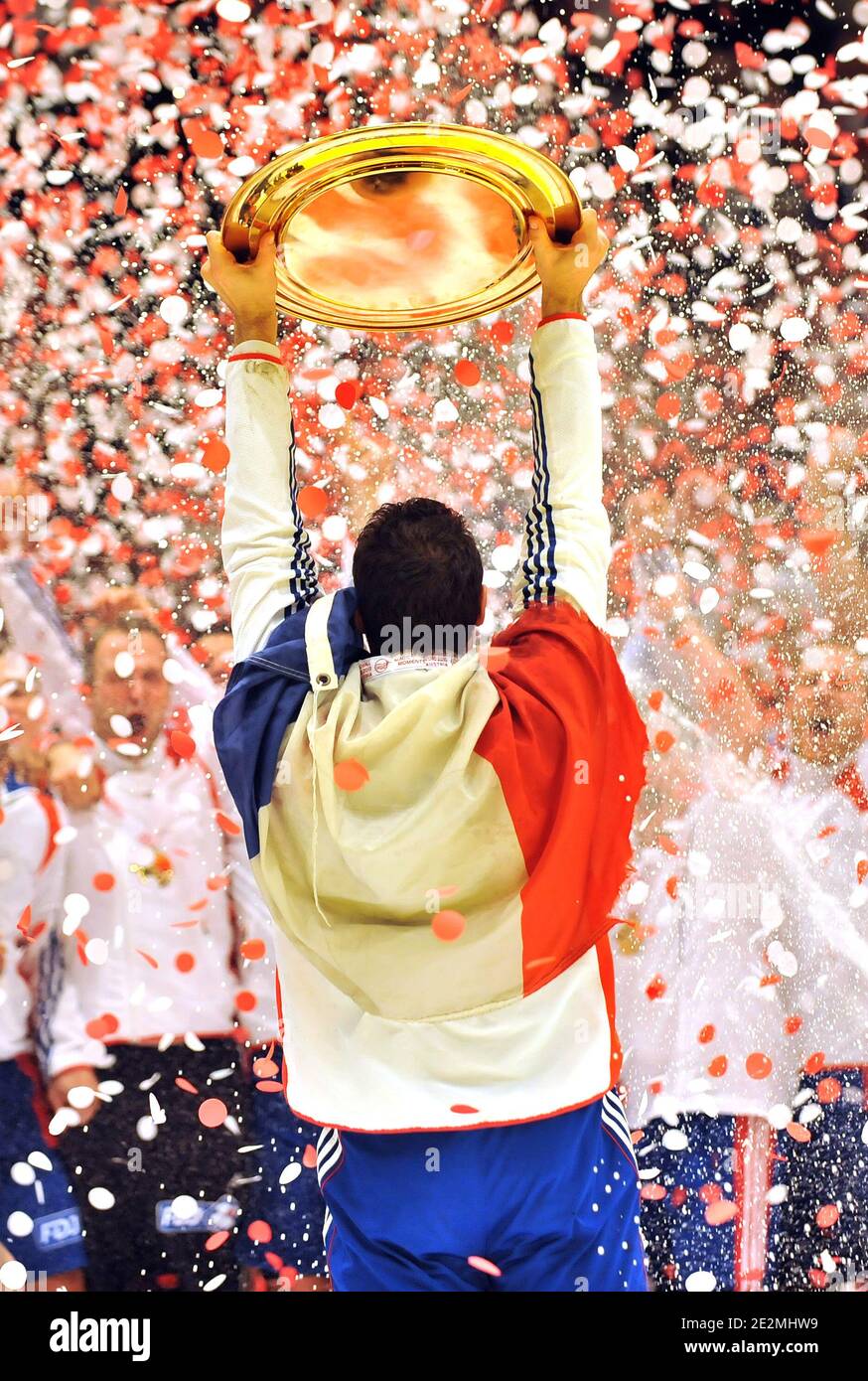 France's Jerome Fernandez celebrates after winning the EHF EURO 2010 ...