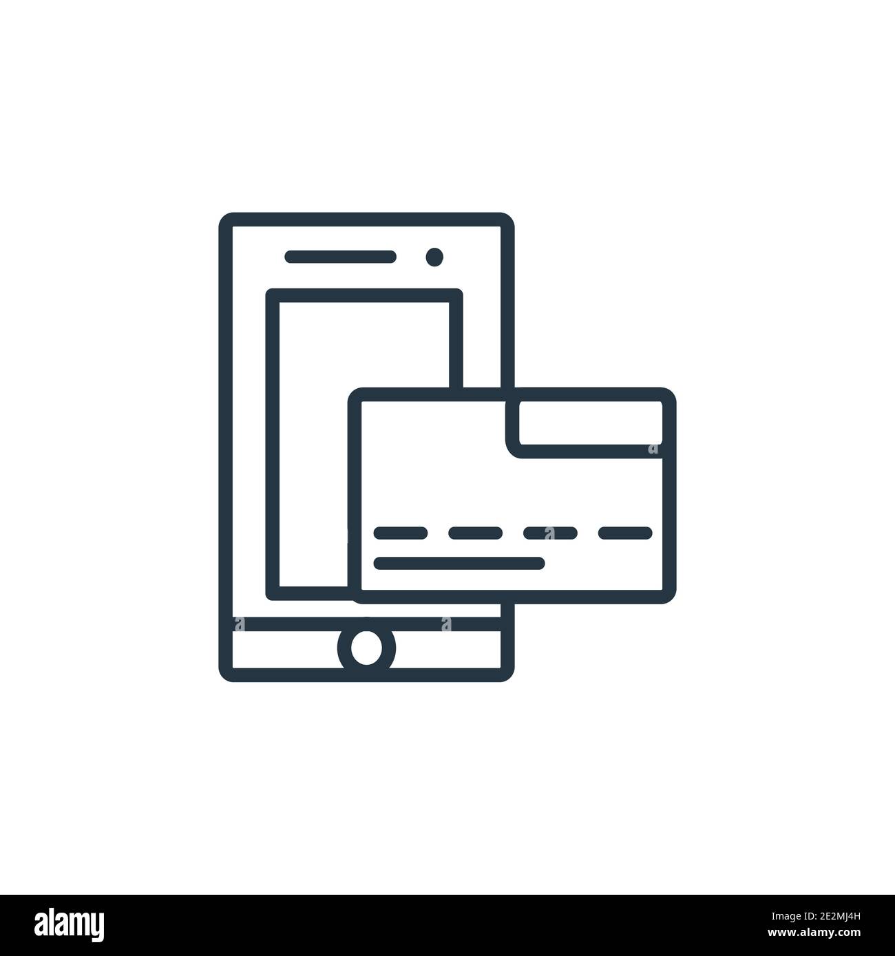 Payment method outline vector icon. Thin line black payment method icon ...