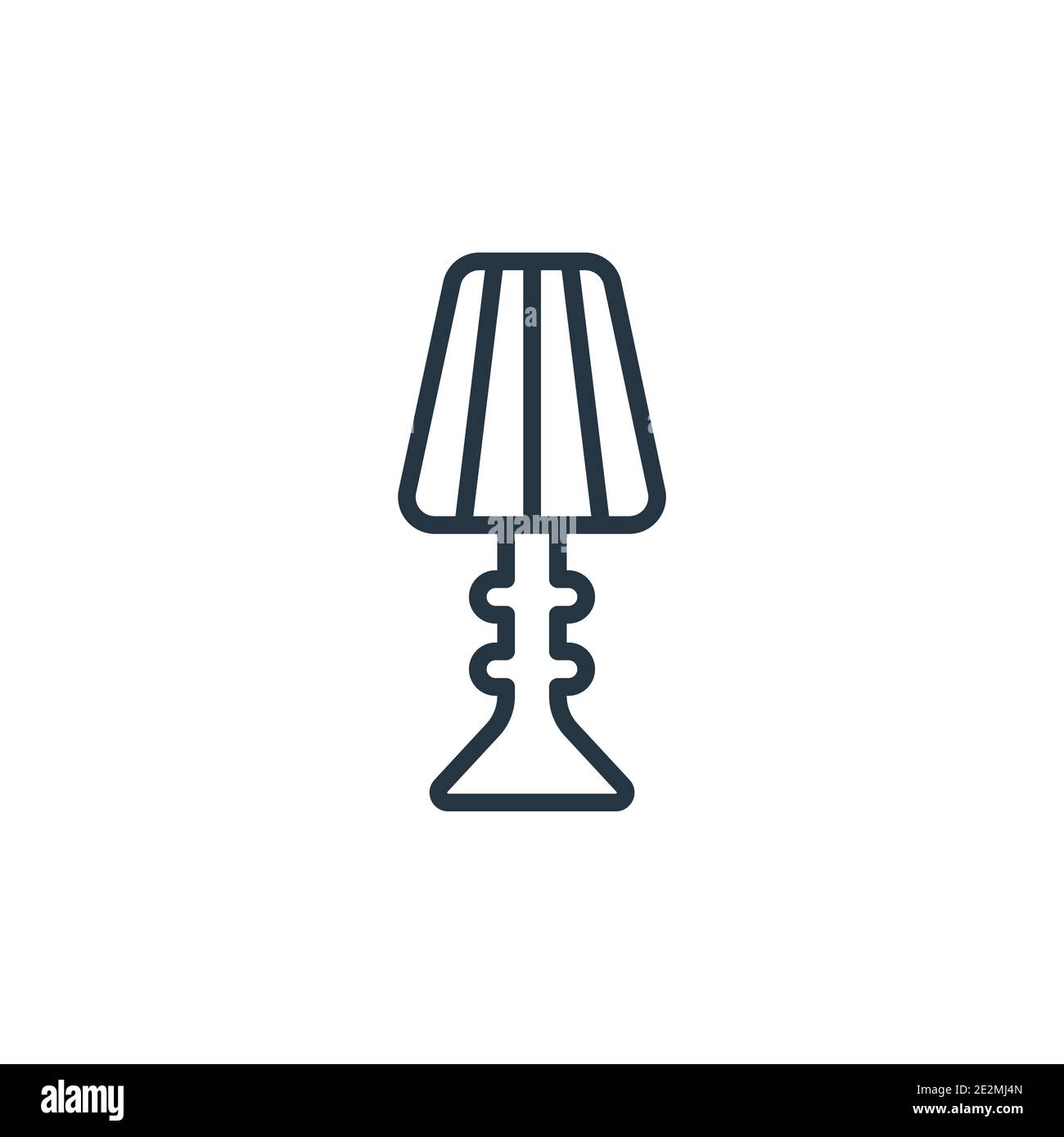 Lamps outline vector icon. Thin line black lamps icon, flat vector ...