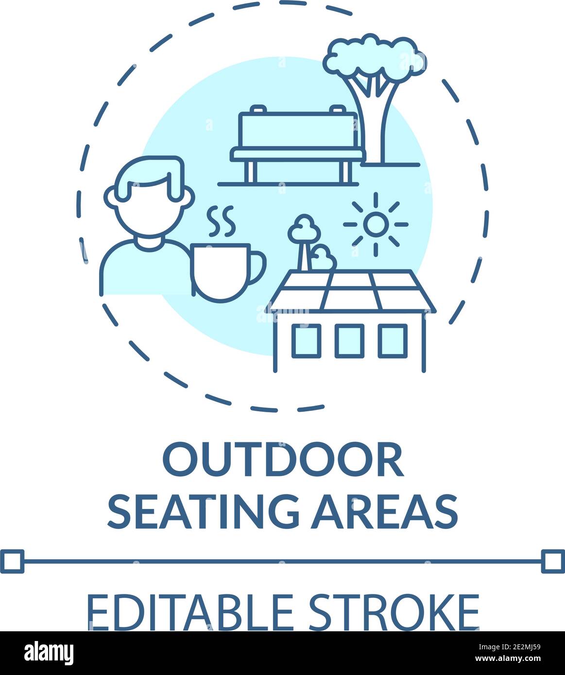 Seating area garden Stock Vector Images - Alamy