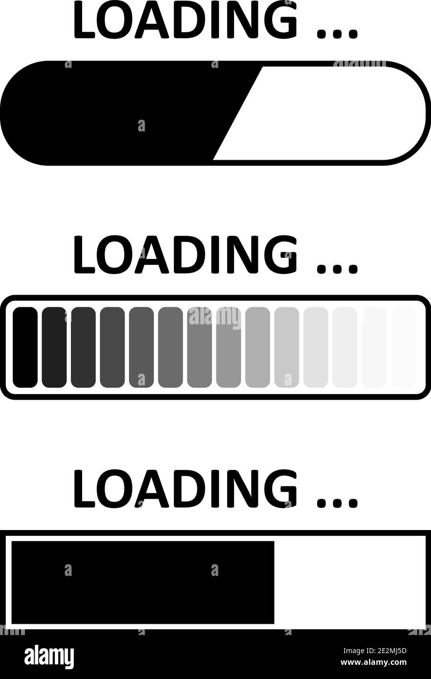 Loading bar in progress Stock Vector Images - Alamy