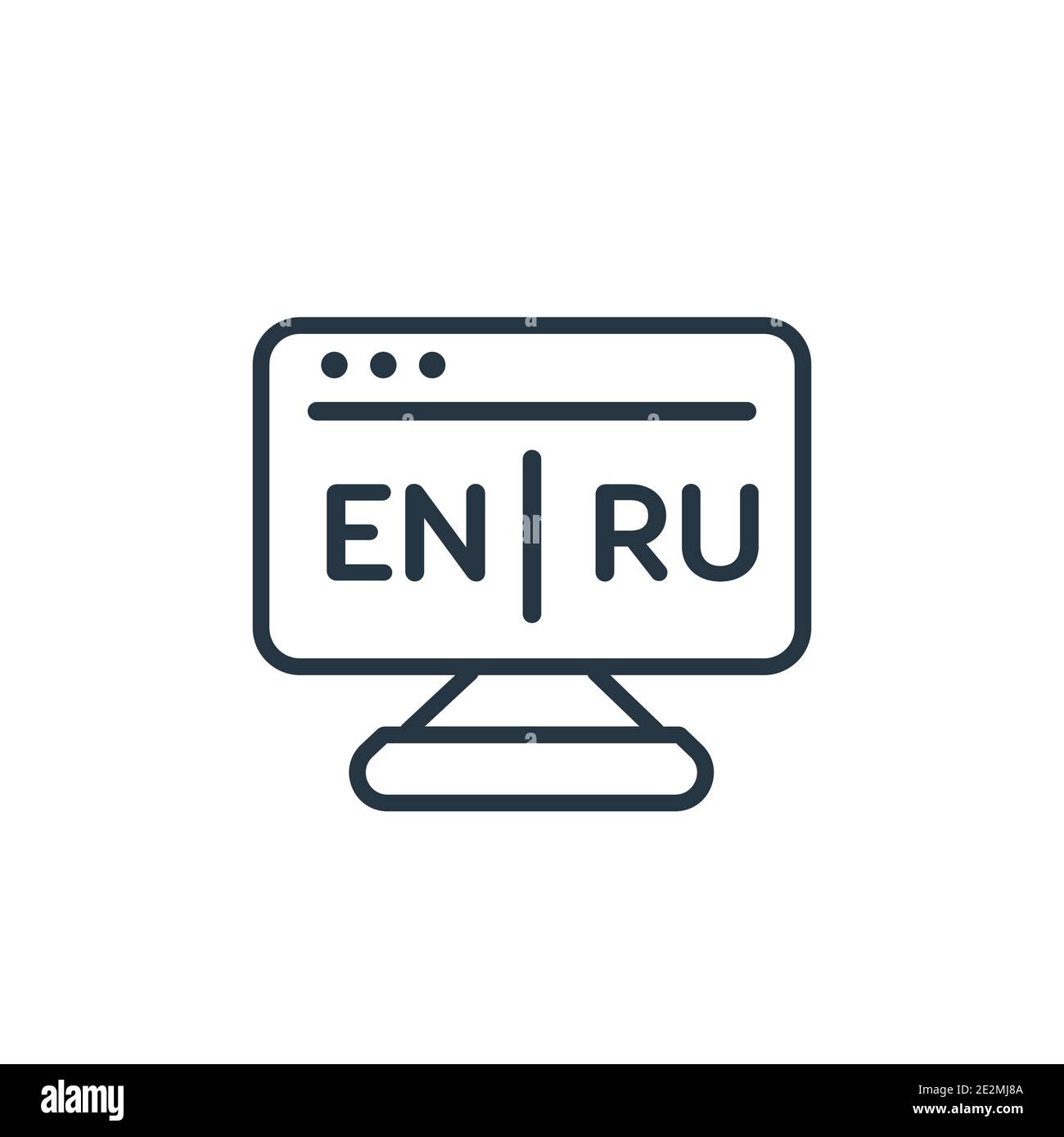 Translation outline vector icon. Thin line black translation icon, flat ...