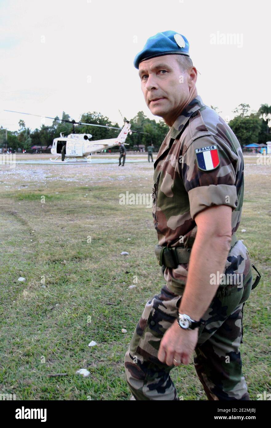 French Foreign Legion Colonel Philippe Prevost at the congregation of ...