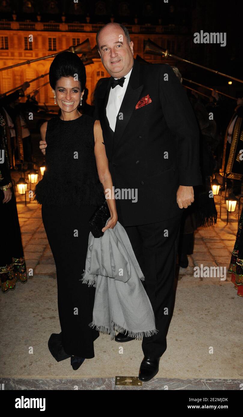 Viscount and Vicountess Jean D'indy attending the charity gala diner ...