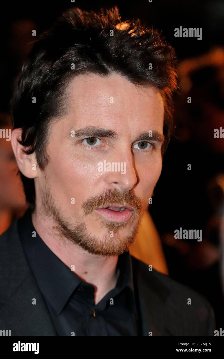 Christian Bale attending the French premiere of 'Terminator Salvation ...