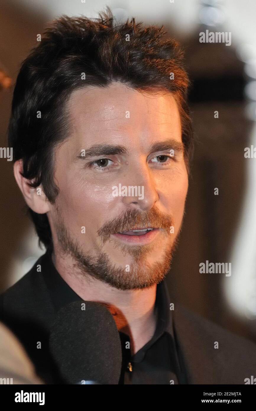Christian Bale attending the French premiere of 'Terminator Salvation ...