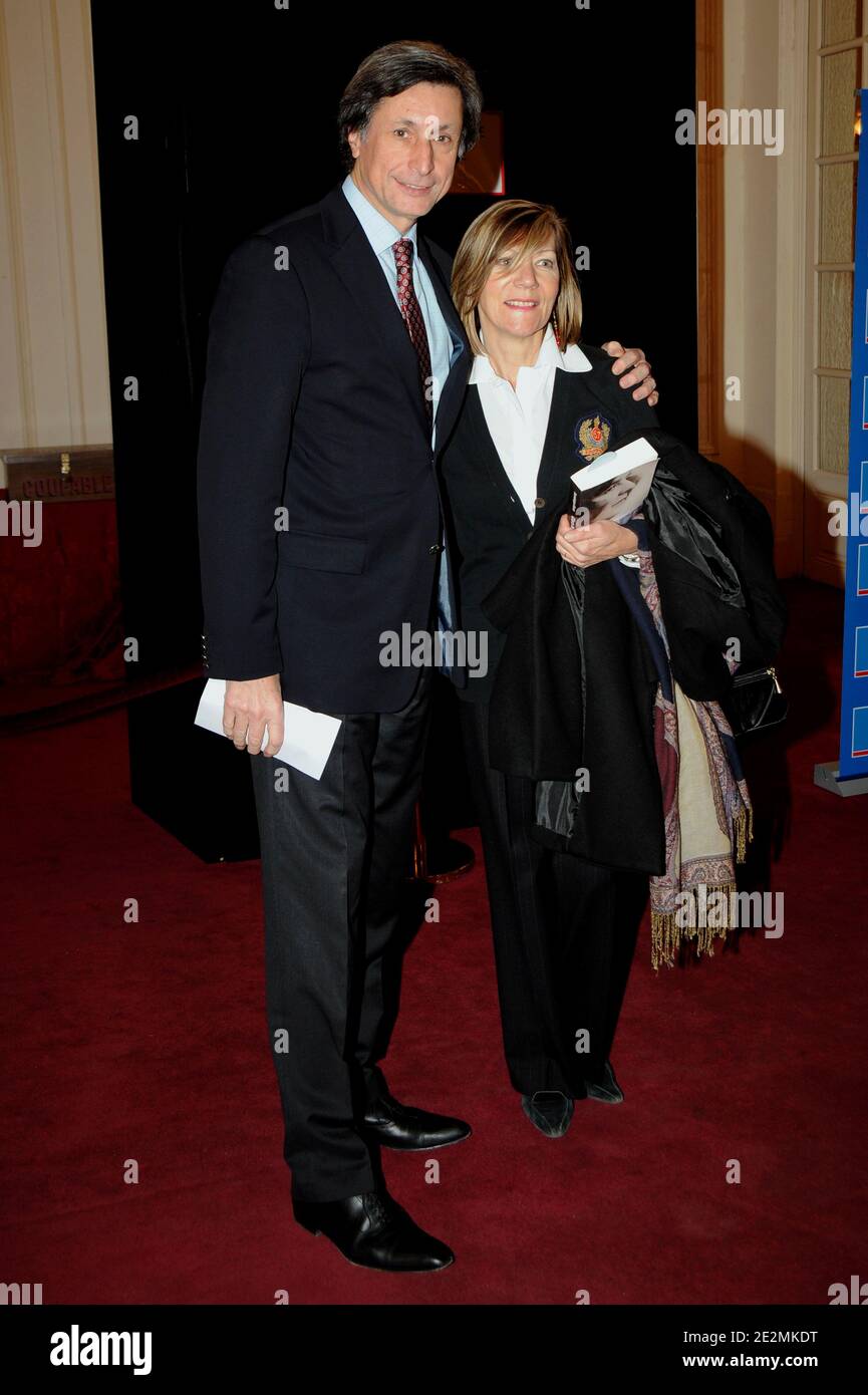Patrick De Carolis and wife arriving to the premiere of 'Seznec' held ...