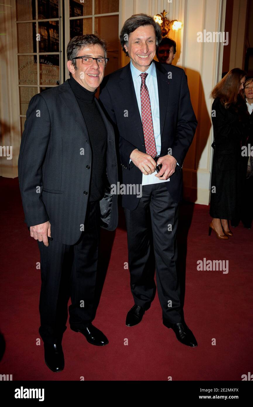 Stephane Hillel and Patrick De Carolis arriving to the premiere of ...
