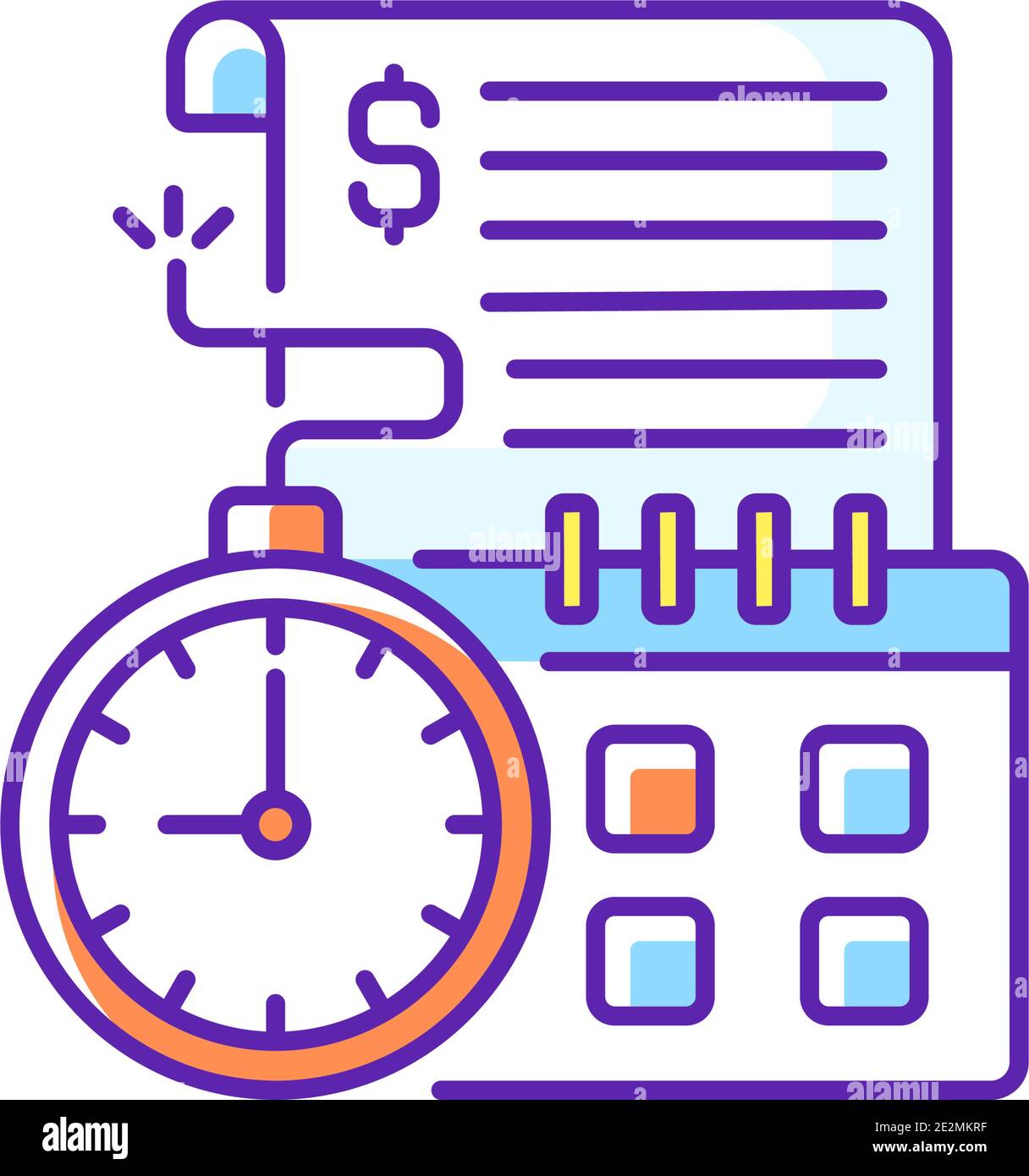 Time limit RGB color icon Stock Vector Image & Art - Alamy