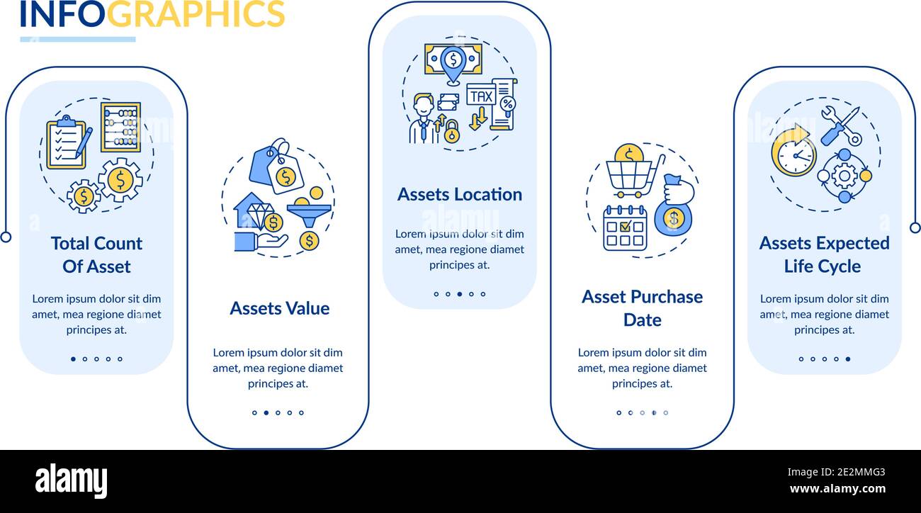 Investment inventory vector infographic template Stock Vector Image ...
