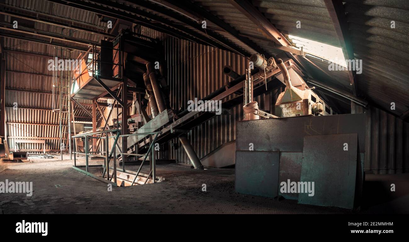 Creepy abandoned industry area with natural decay so-called lost place ...