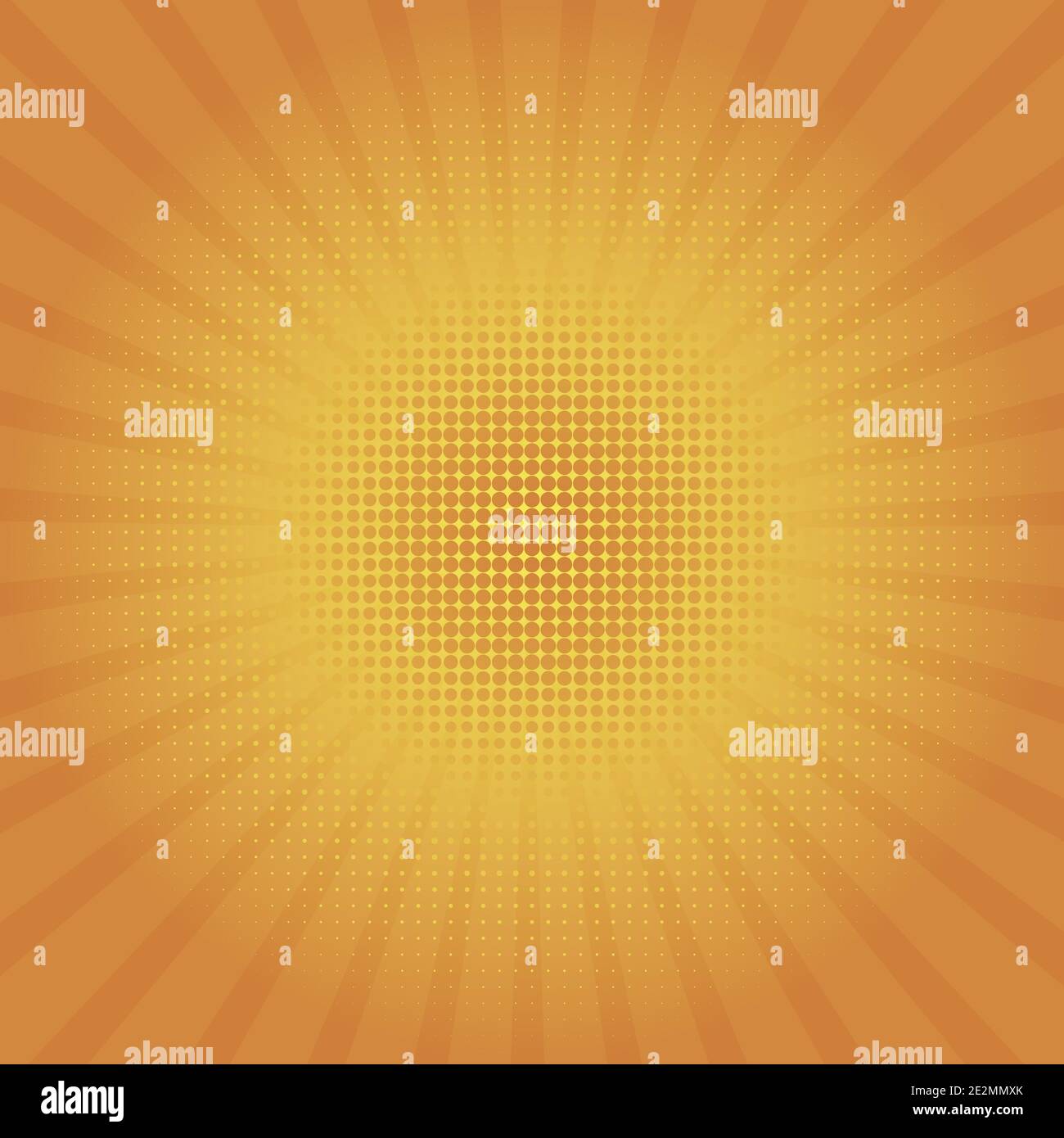 Retro comic yellow background raster gradient halftone pop art retro ...