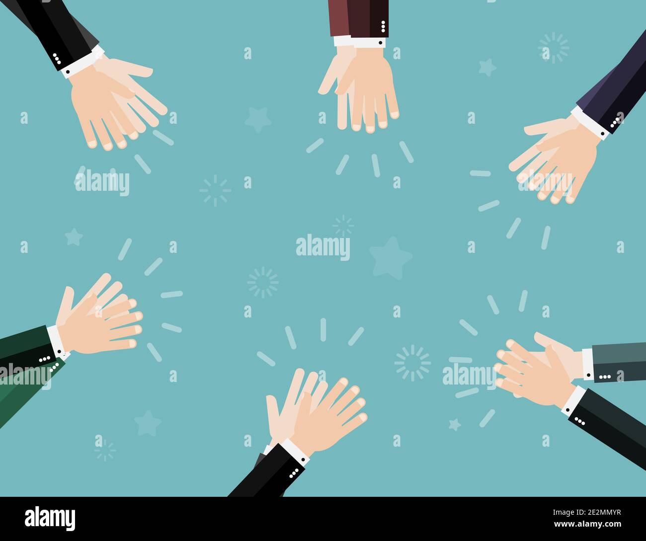 Hand clap greeting Stock Vector Images - Alamy
