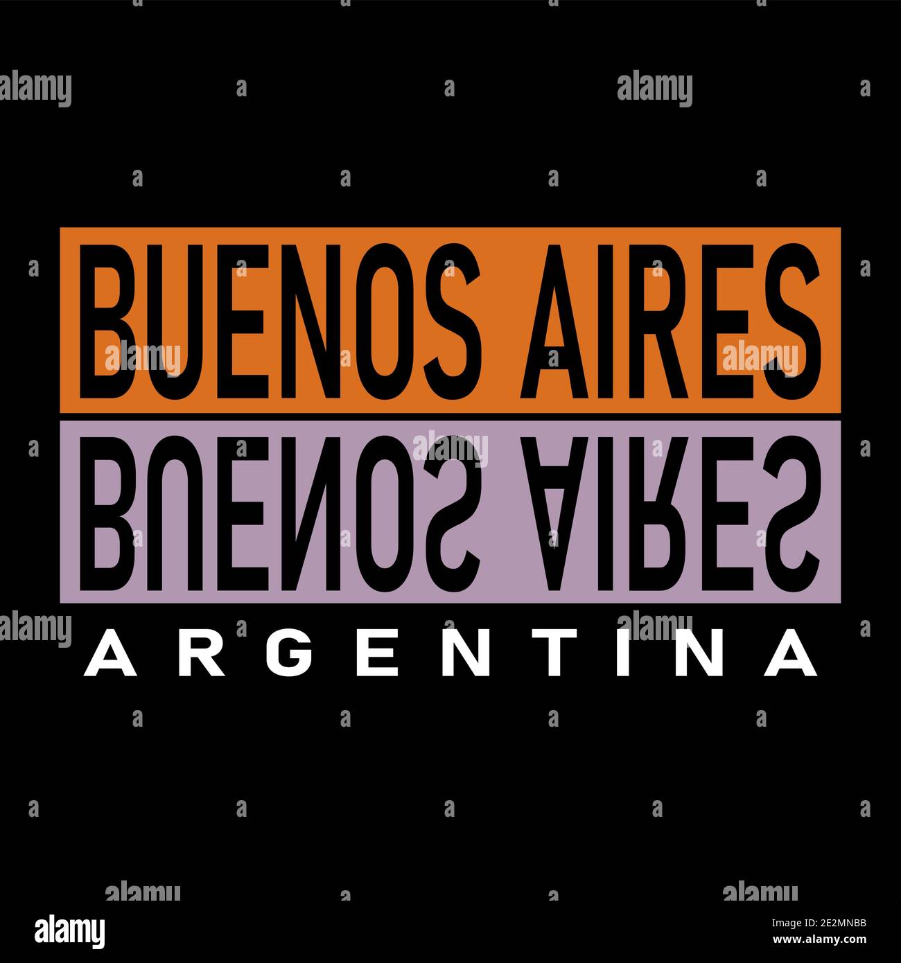 Buenos t-shirt design. written Buenos Aires. Modern hand lettering ...