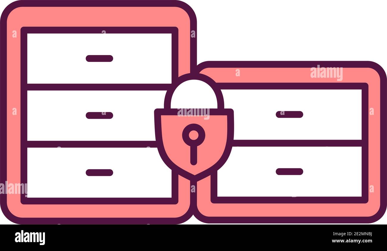 Locked cabinets RGB color icon Stock Vector Image & Art - Alamy