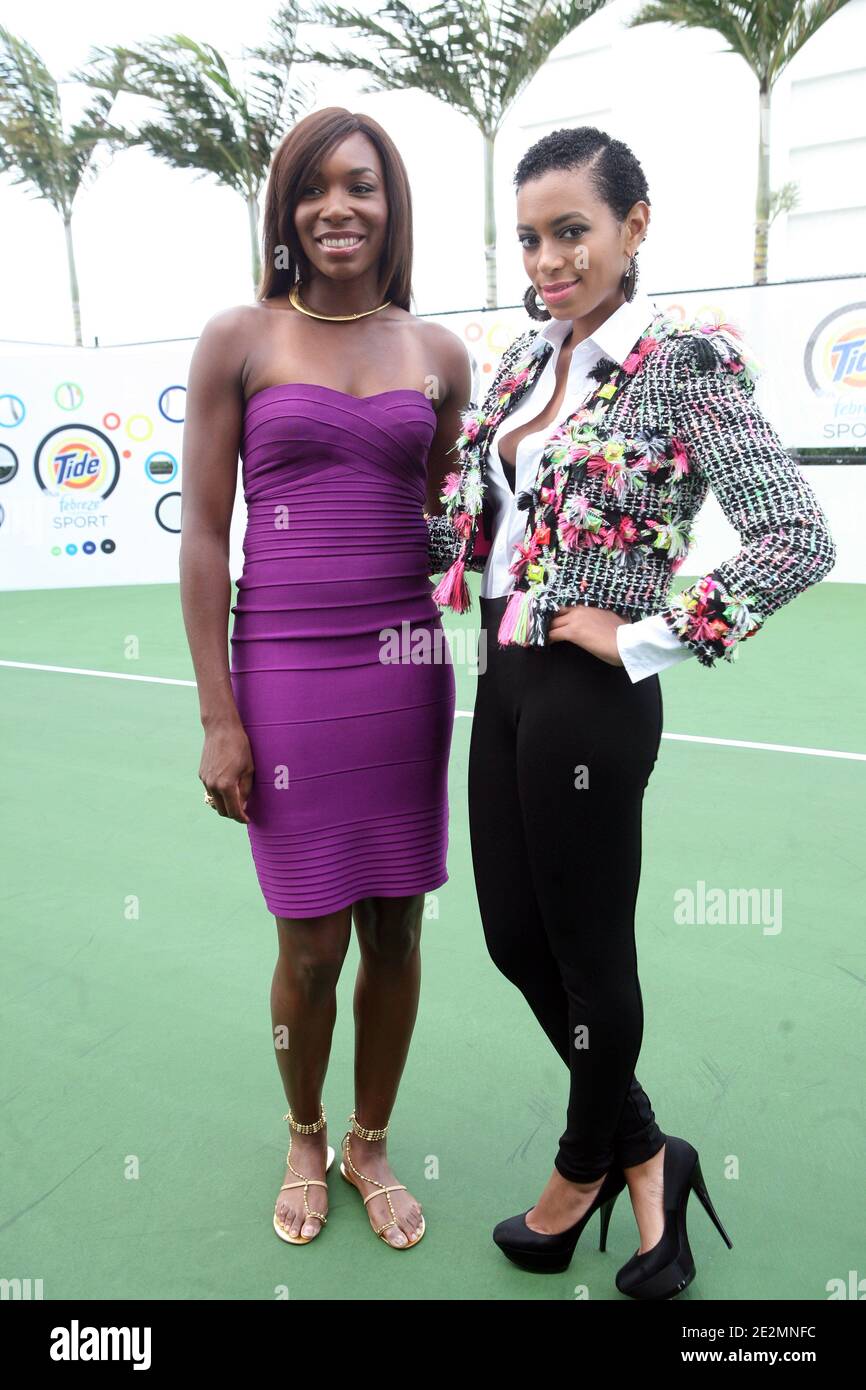 Venus Williams and Solange Knowles make an appearance at the TIDE event ...