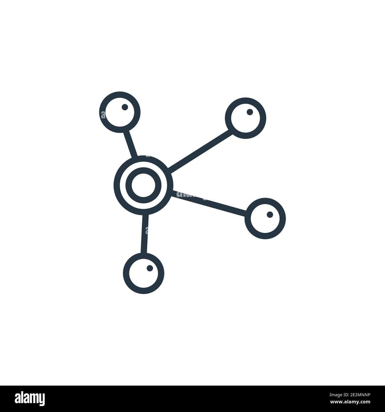 Connect outline vector icon. Thin line black connect icon, flat vector ...