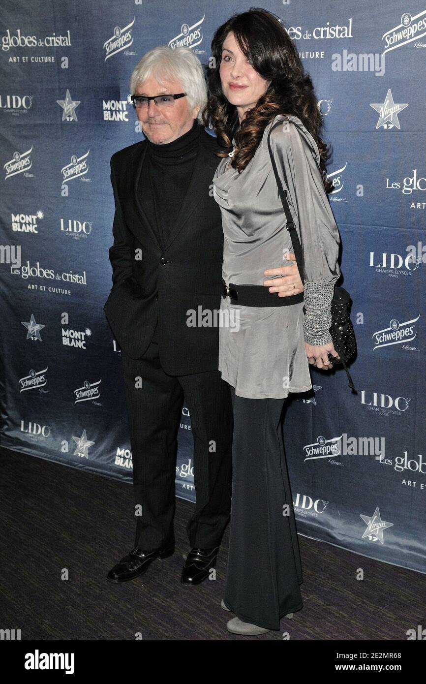Marc Cerrone and wife Jill at the Globes de Cristal Ceremony held at Le ...