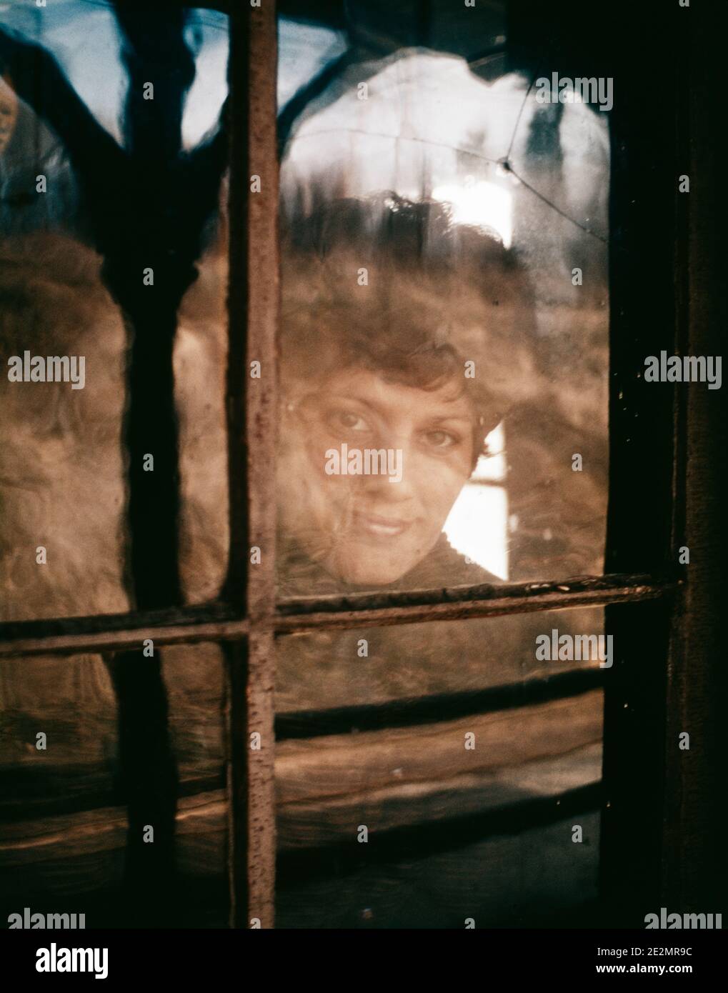 Old Lady Ghost In Window