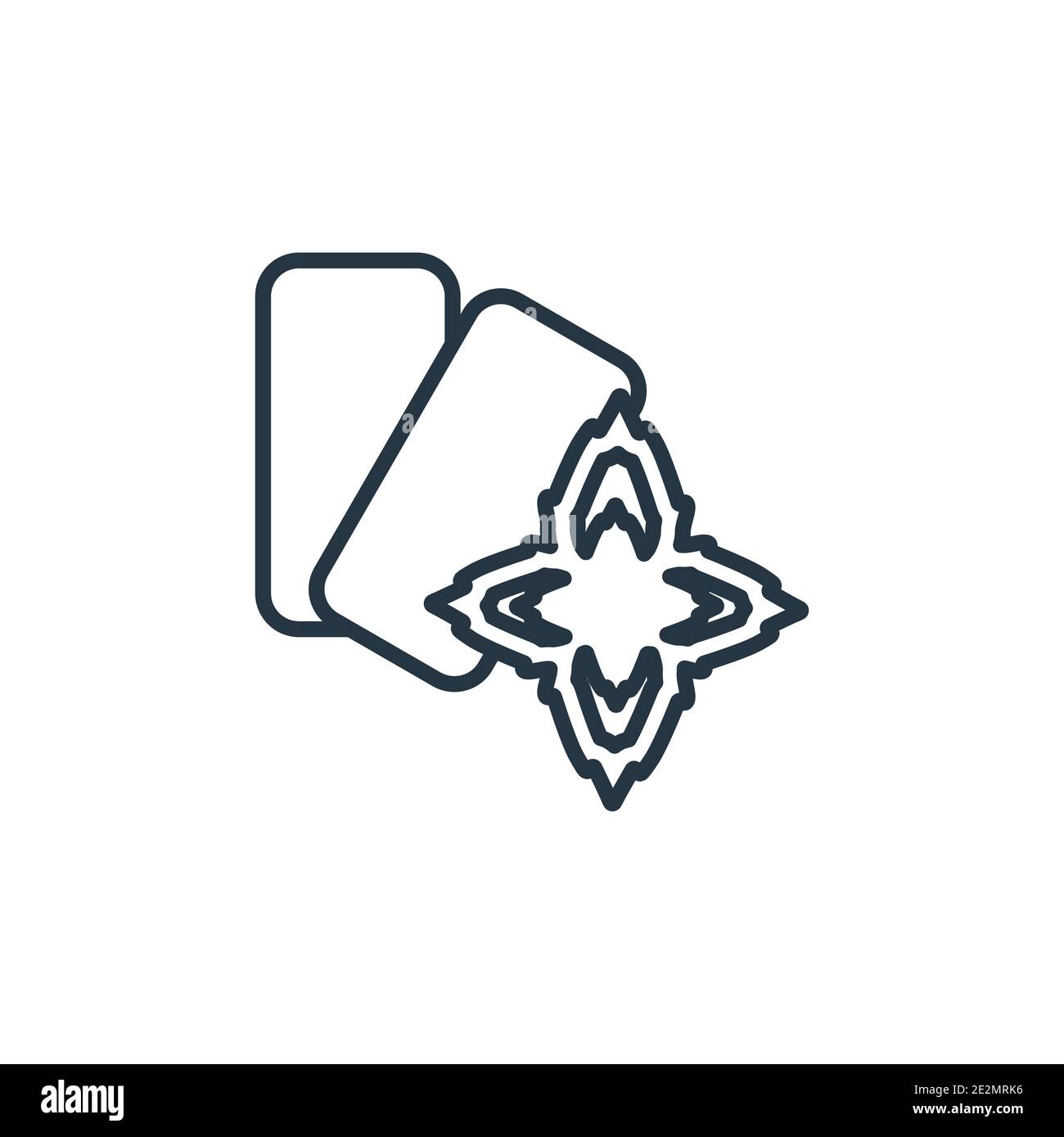 Mint gum outline vector icon. Thin line black mint gum icon, flat ...