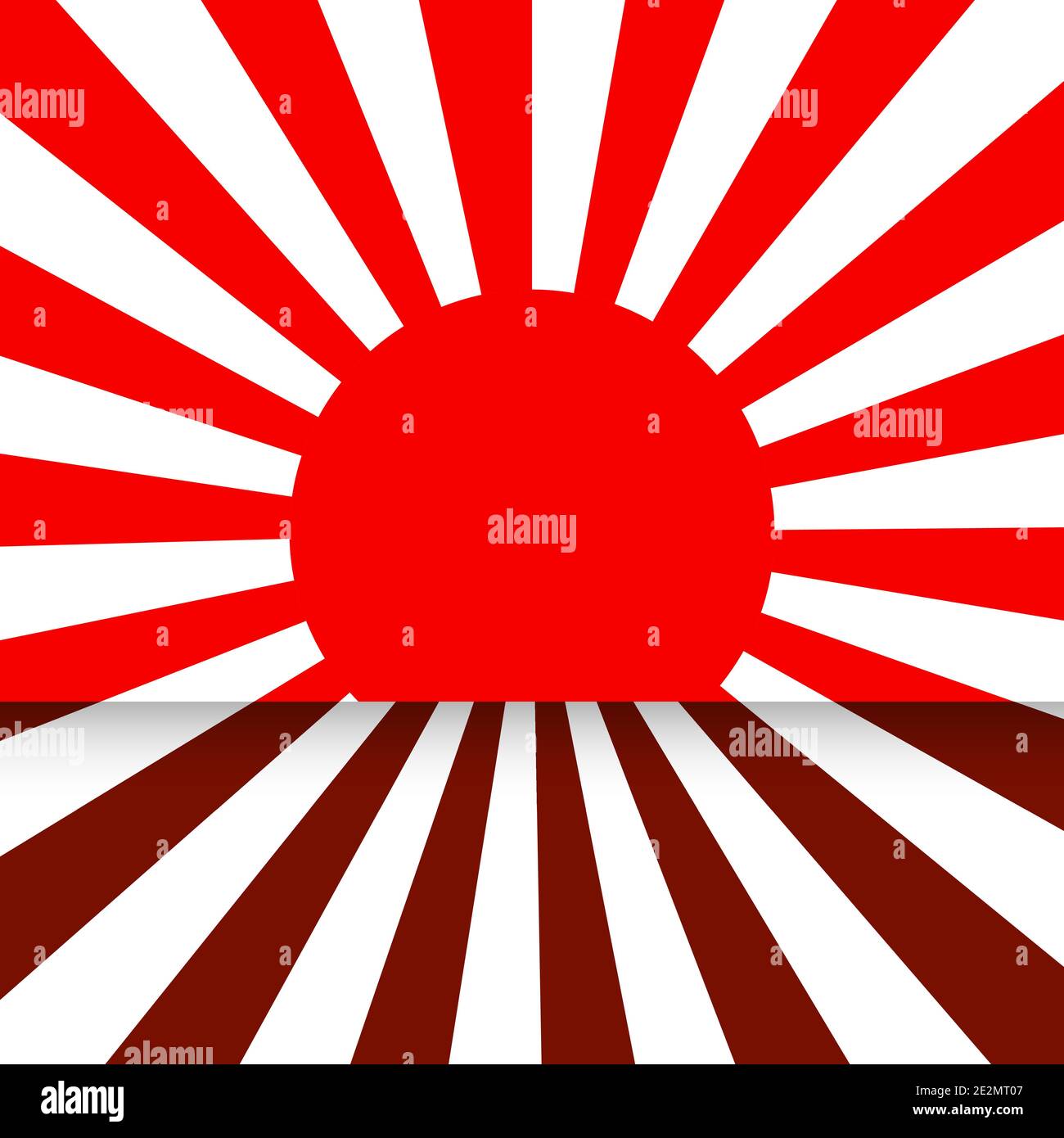 Red sun rays on the wall and floor. Popular Starburst. Vintage style ...