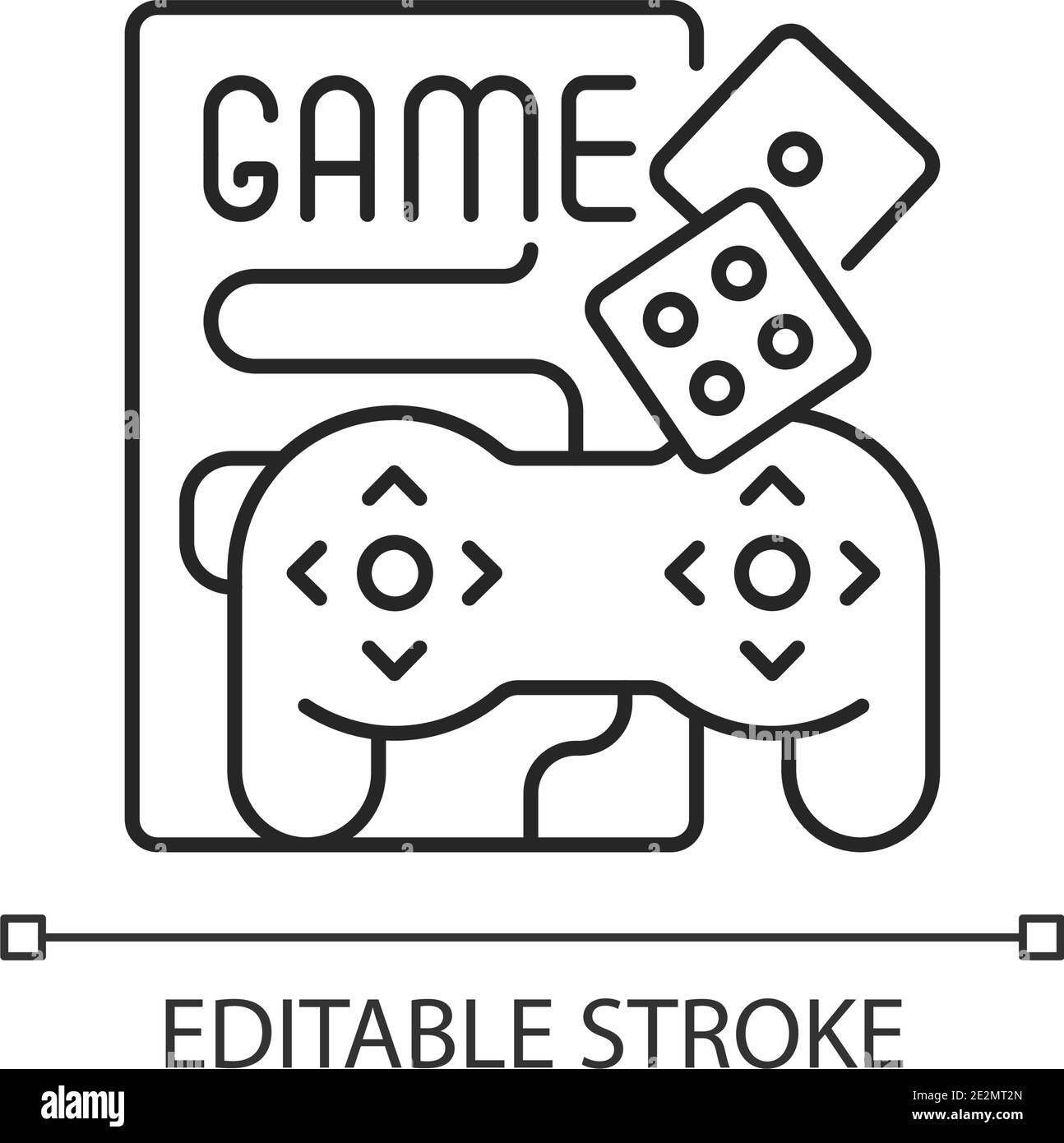 Game night linear icon Stock Vector Image & Art - Alamy