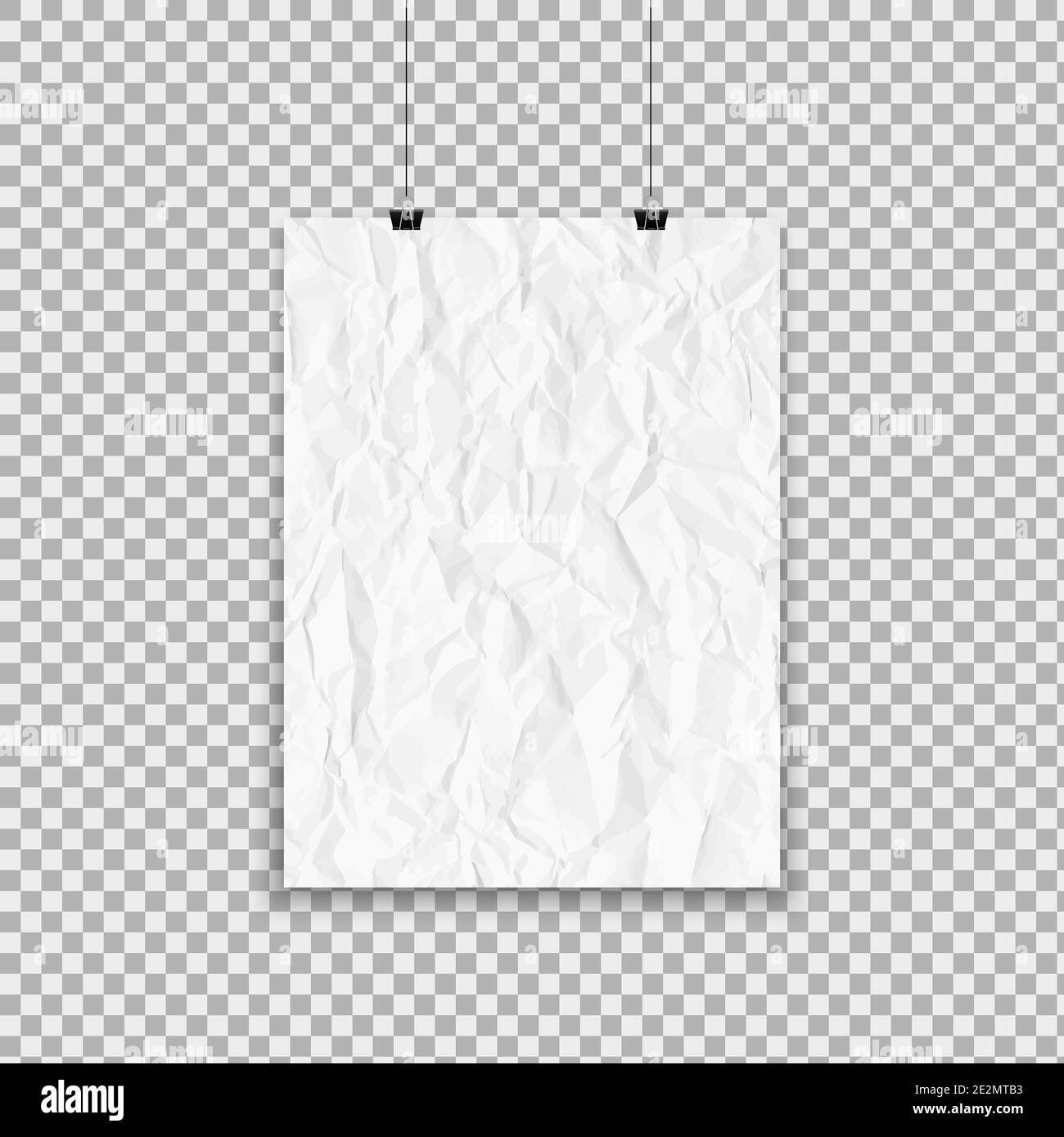 Blank frame crumpled white Stock Vector Images - Alamy