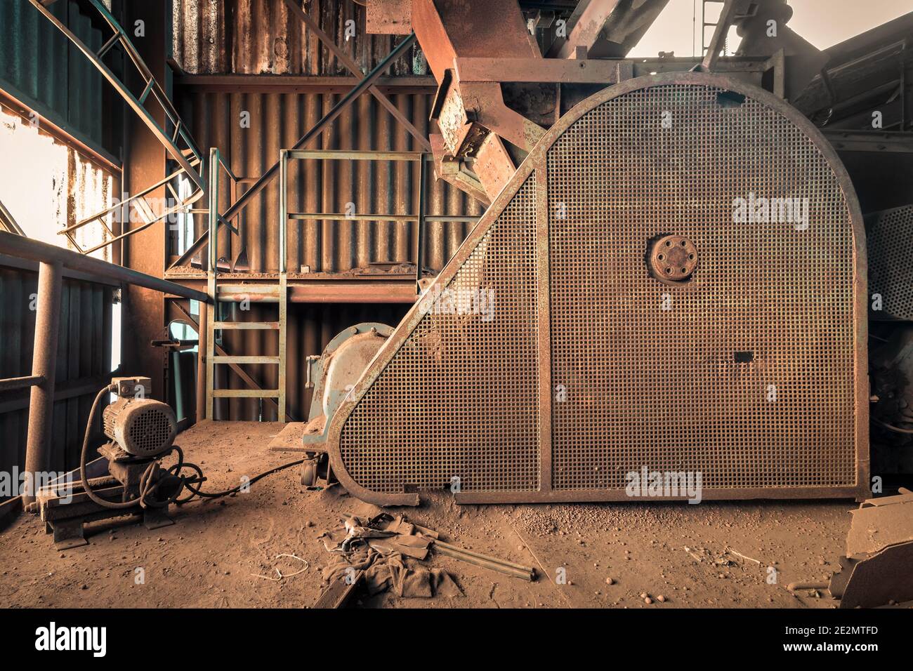 Creepy abandoned industry area with natural decay so-called lost place ...