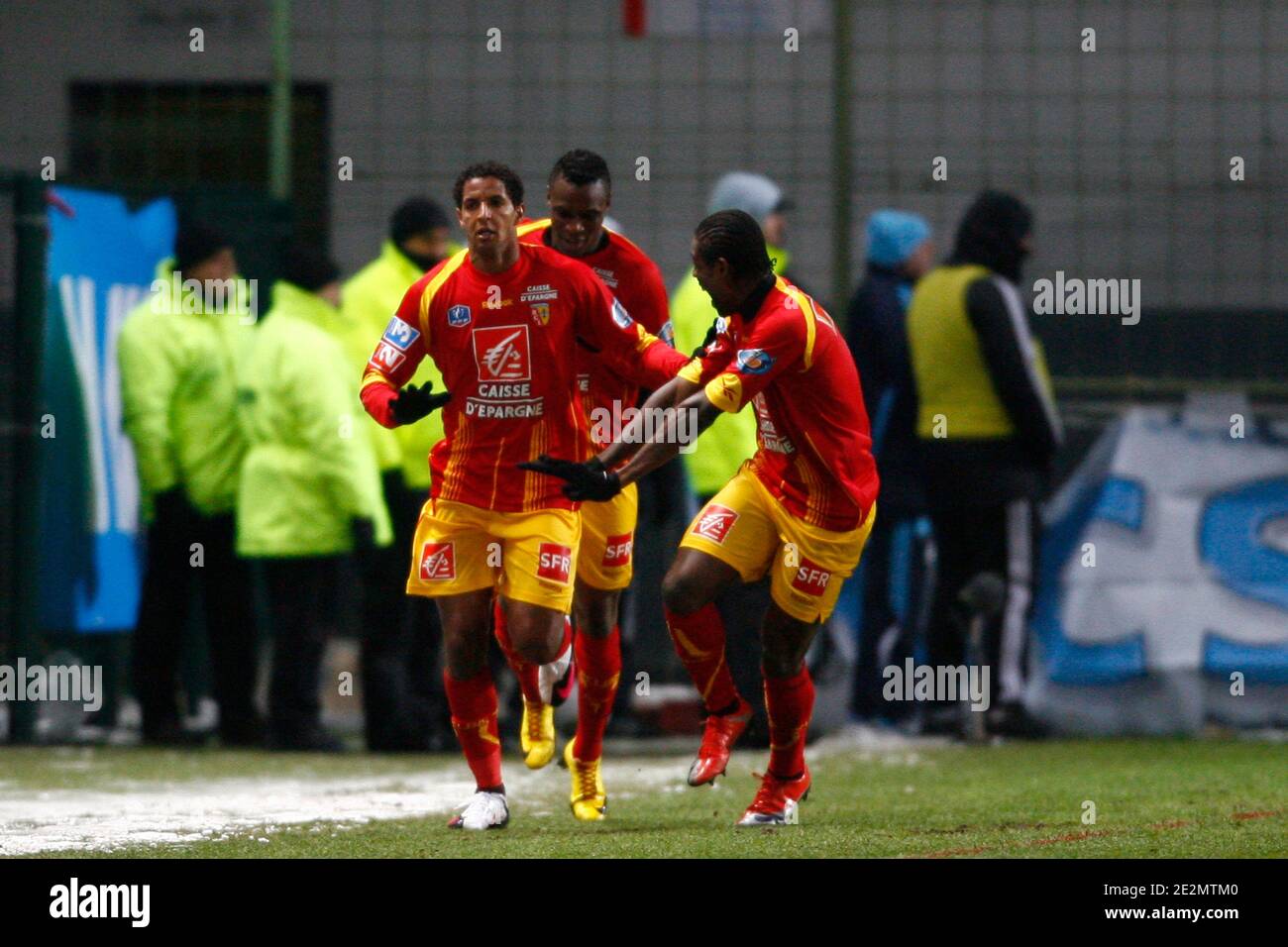 Lens' Issam Jemaa celebrate after scoring a goal during the French ...