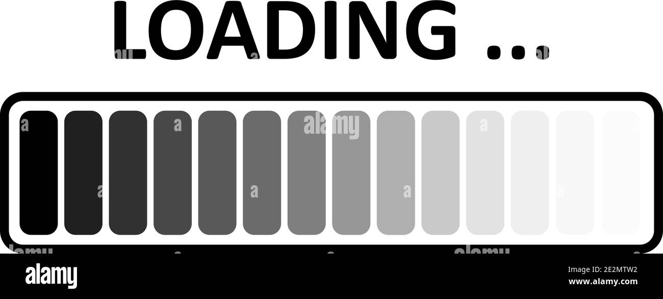 Loading icons. Load symbol in flat design. White background. Eps10 ...