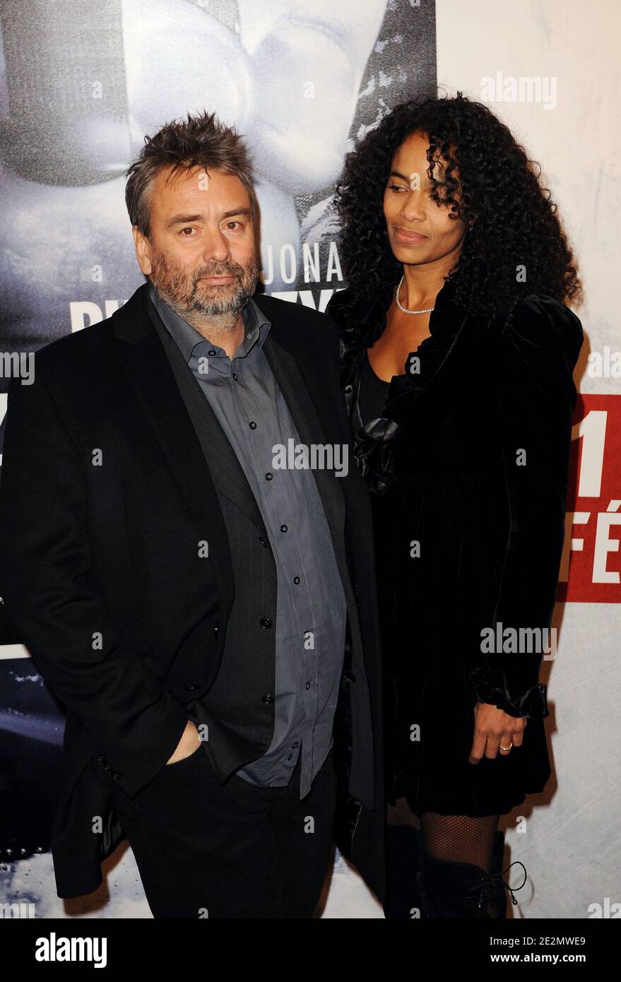 Luc Besson and his wife arriving for the France premiere of 'From Paris ...