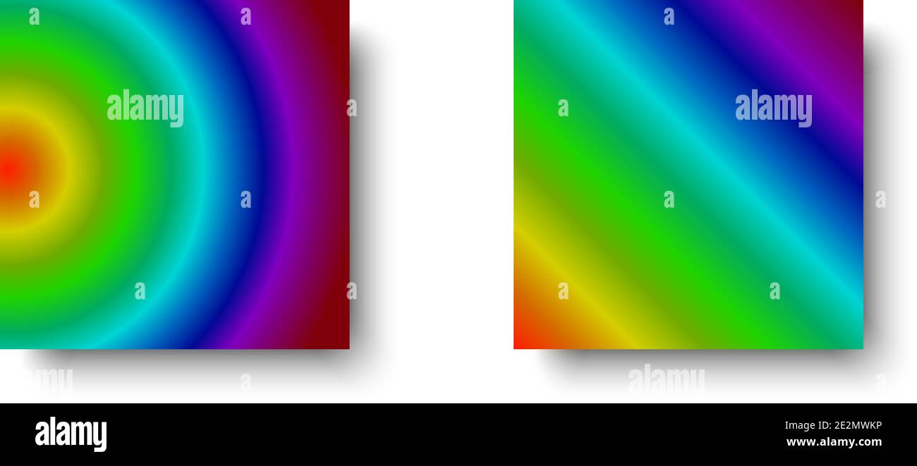 Set of color templates. Radial and Linear Stock Vector Image & Art - Alamy