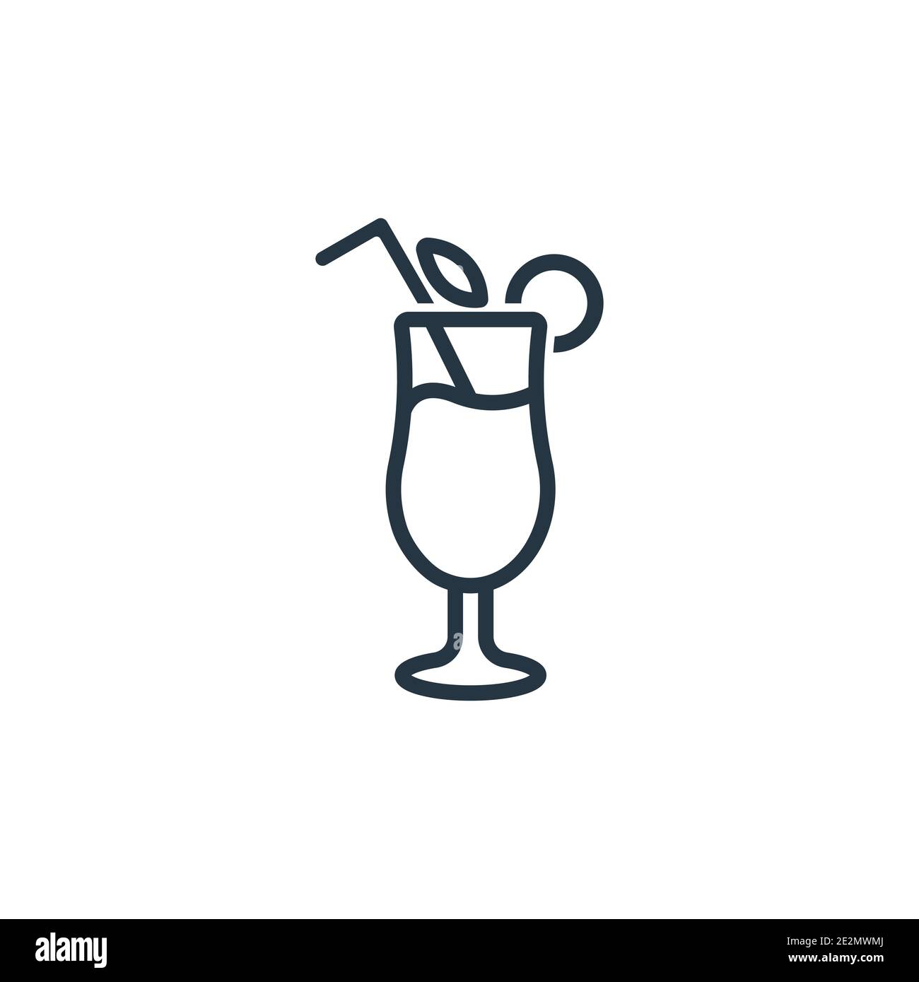 Tropical itch outline vector icon. Thin line black tropical itch icon ...