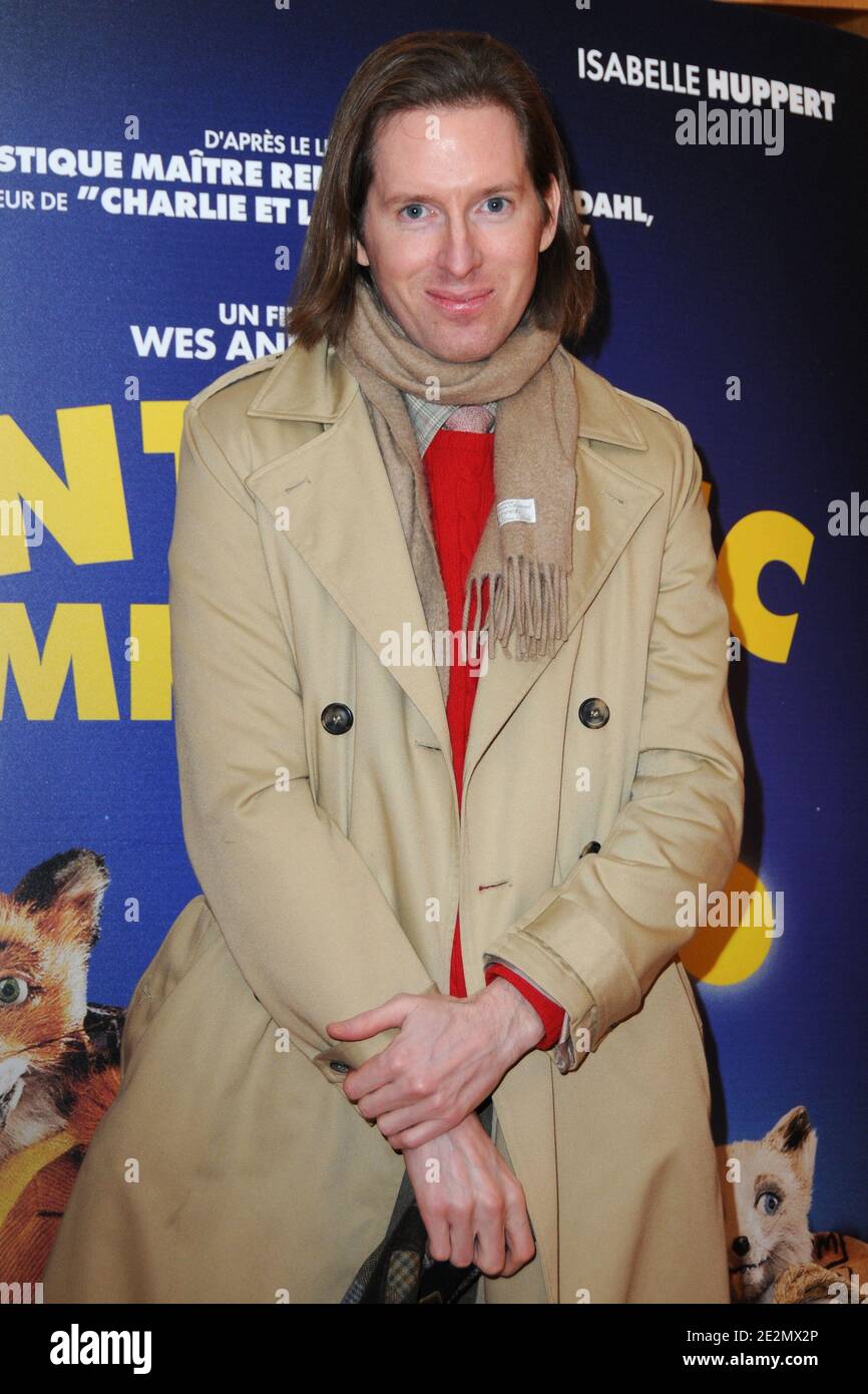 Director Wes Anderson arriving to the premiere of his film 'Fantastic ...