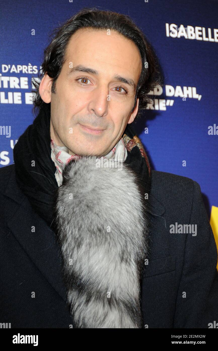 Composer Alexandre Desplat arriving to the premiere of 'Fantastic Mr ...