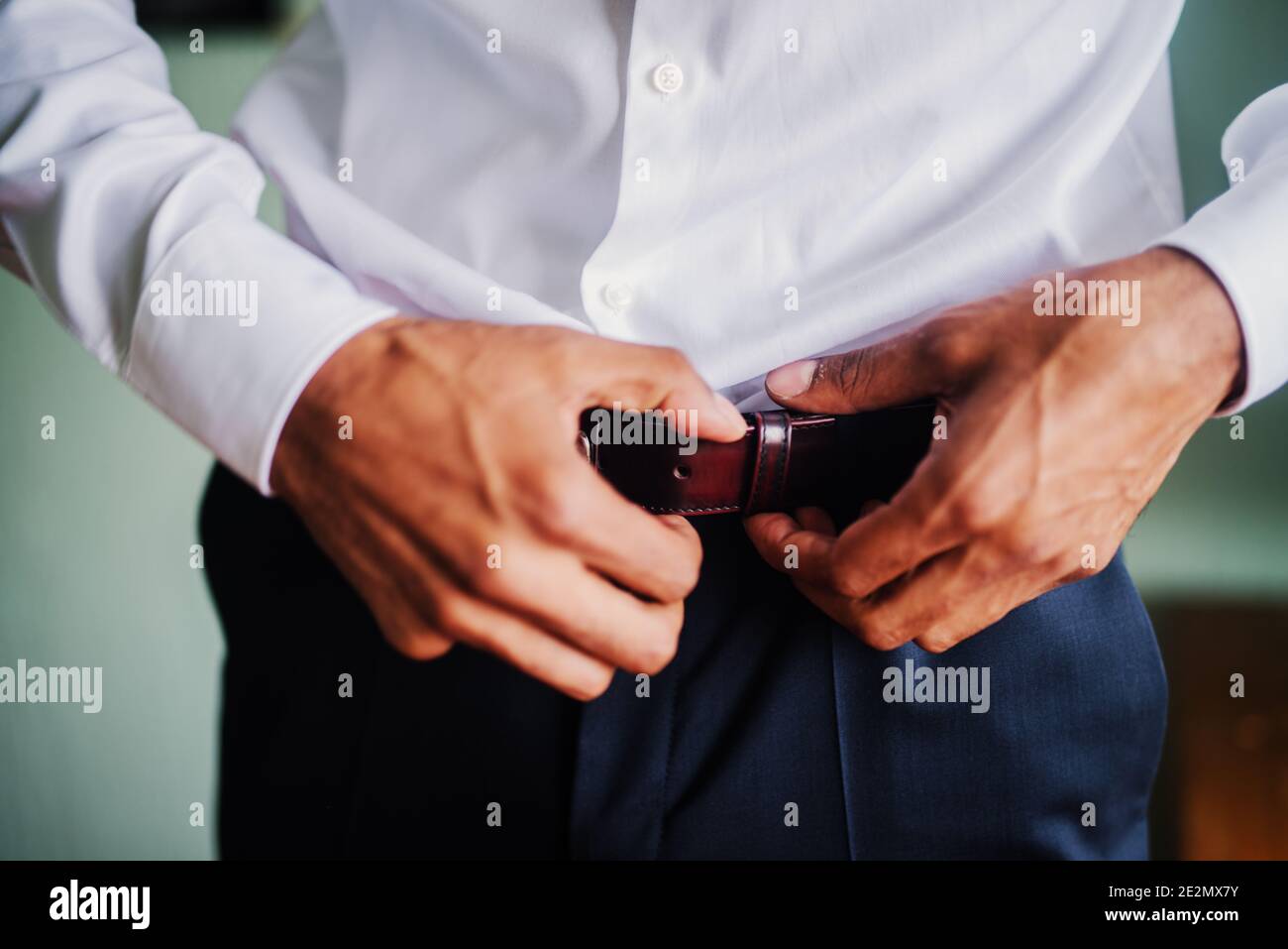 Putting trousers on hi-res stock photography and images - Alamy
