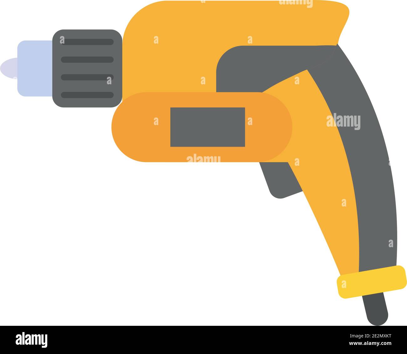 drill tool icon over white background, flat style, vector illustration ...