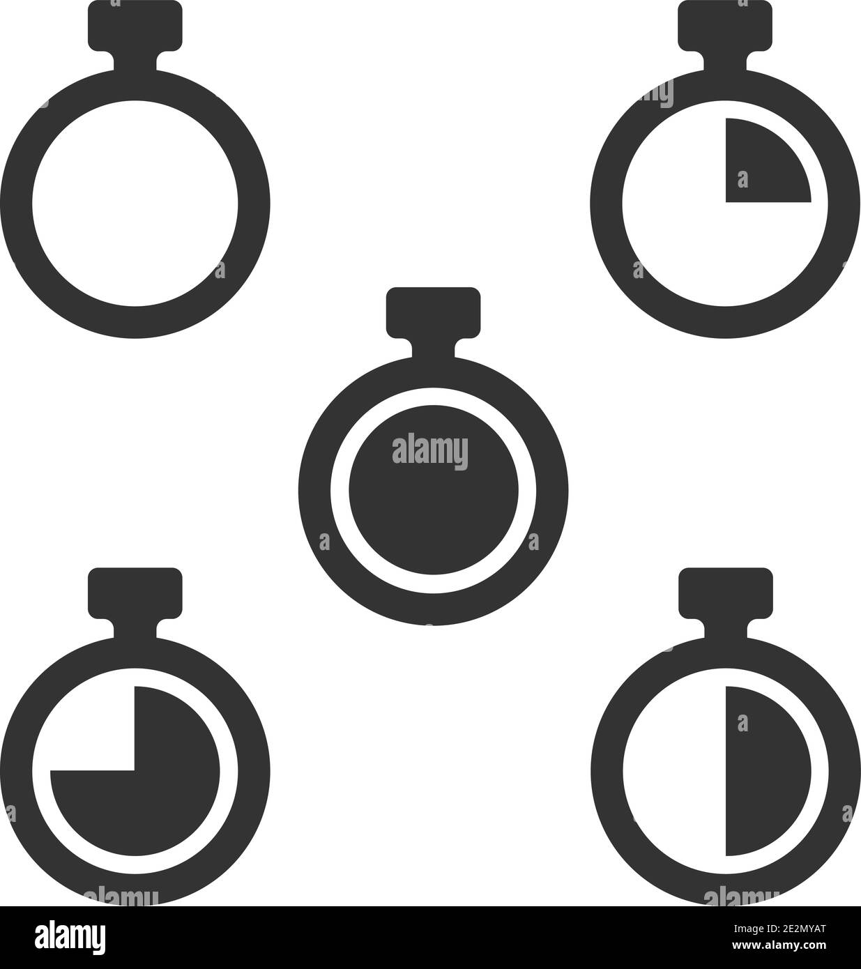 Set time and clock vector icon. Vector illustration Stock Vector Image ...