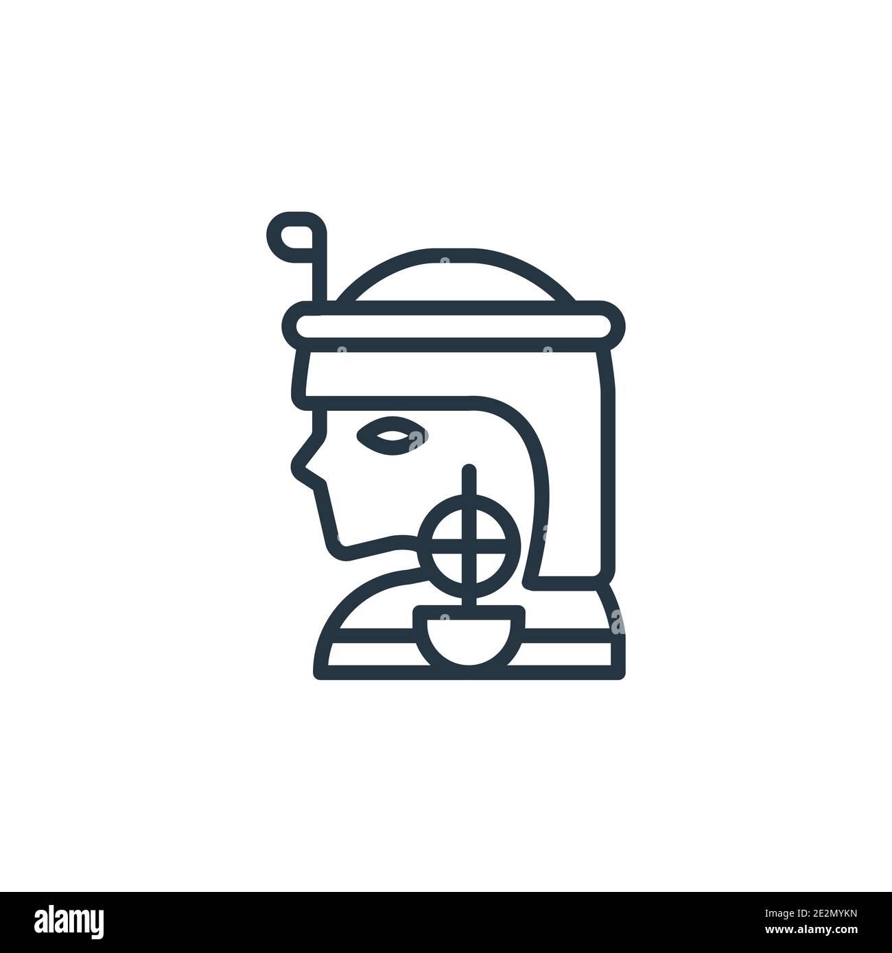 Cleopatra outline vector icon. Thin line black cleopatra icon, flat ...
