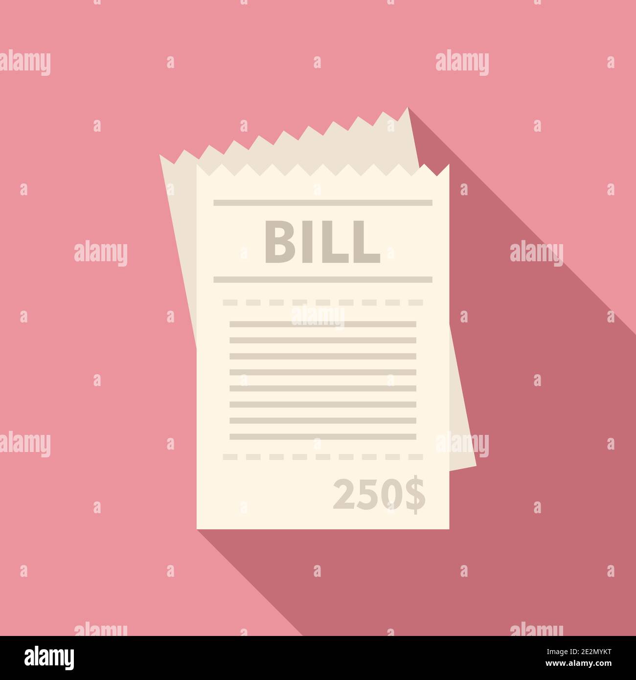 House utilities bill icon, flat style Stock Vector Image & Art - Alamy
