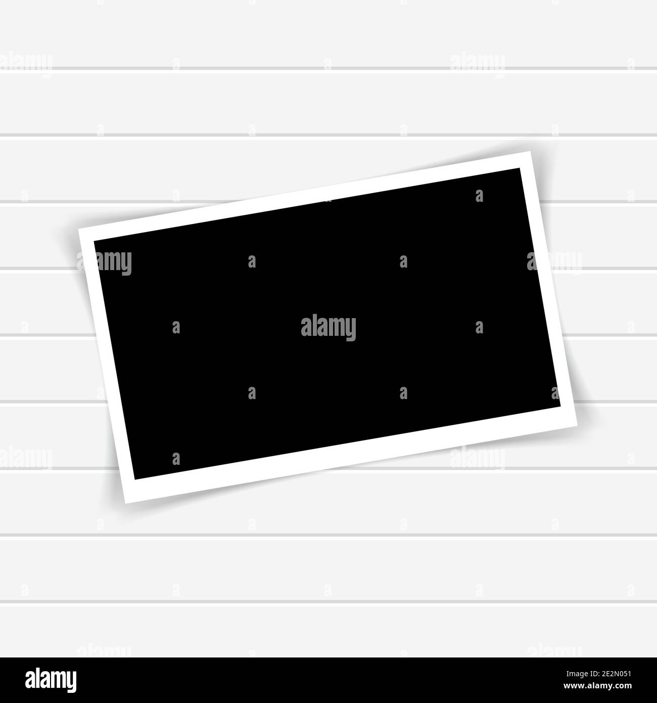 Retro photo frame with shadows. Vector illustration Stock Vector Image ...