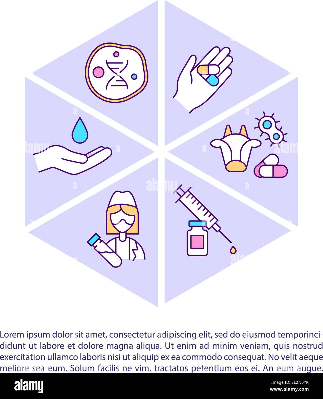 Antimicrobial resistance prevention concept icon with text Stock Vector ...