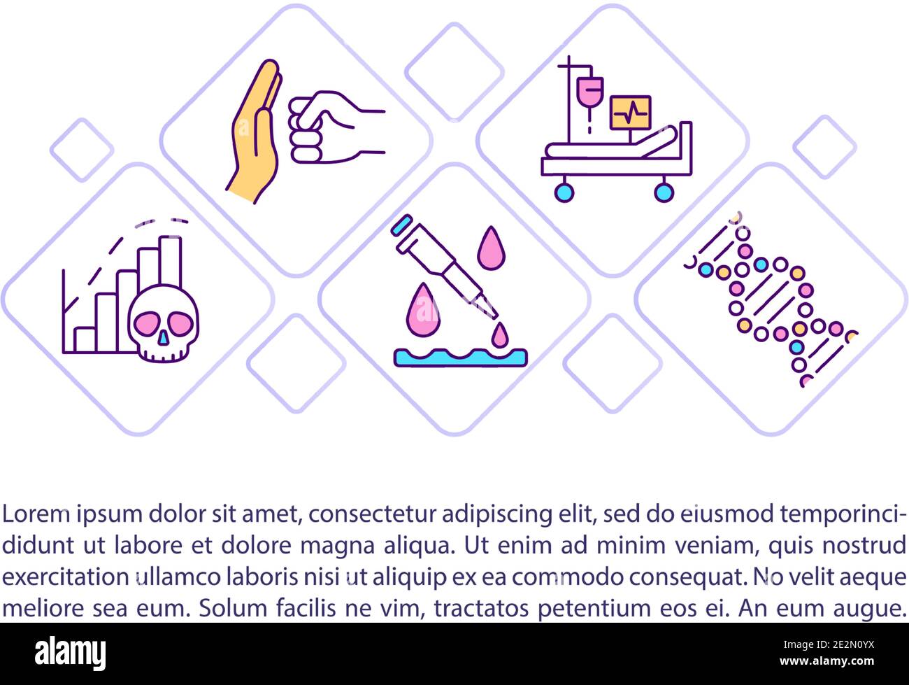Preventing resistant bacteria spread concept icon with text Stock ...